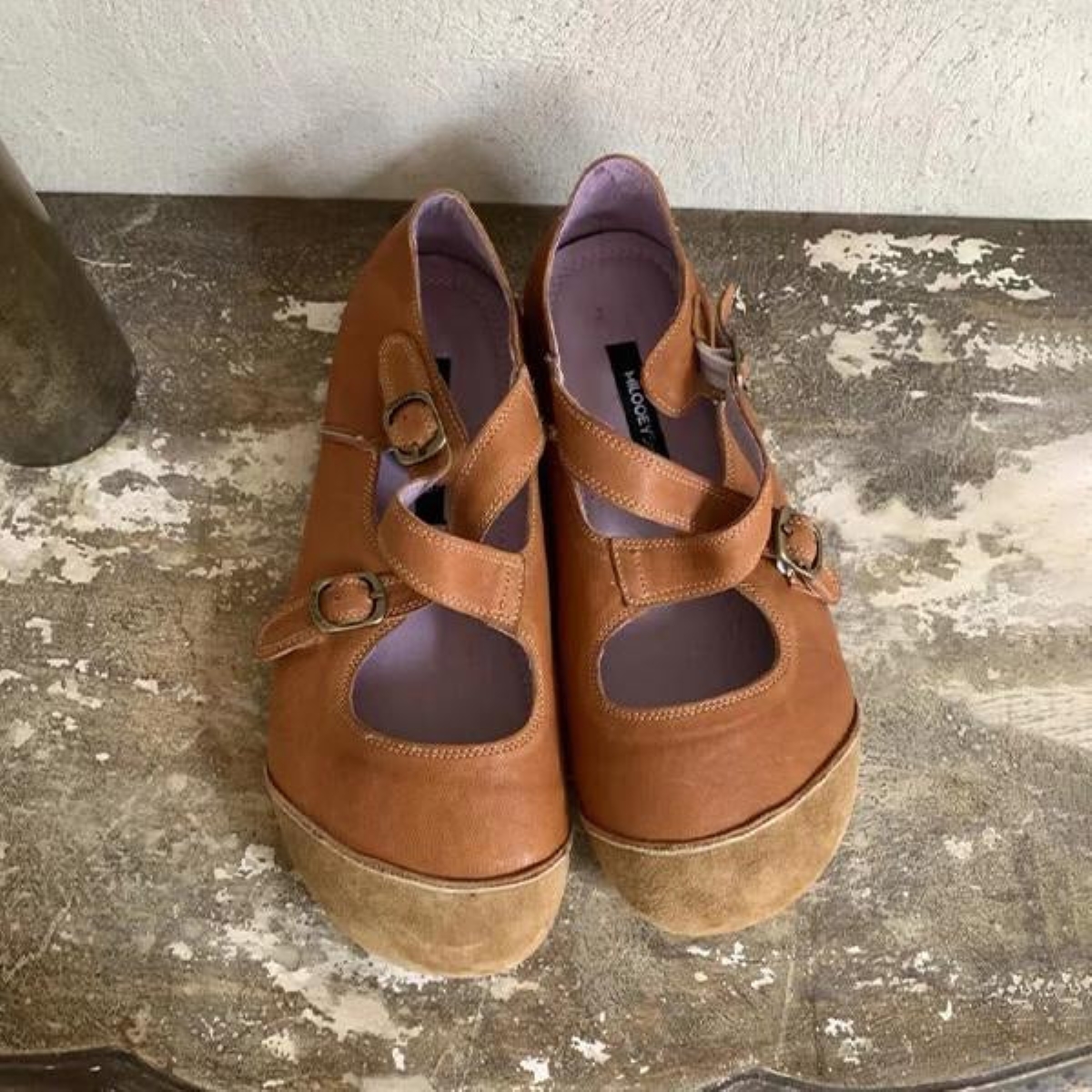 Women Casual Round Toe Belt Buckle Flat Peas Shoes 35919603s on Luulla